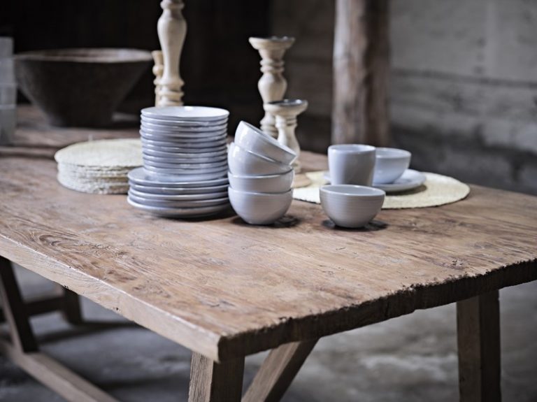 Stół tekowy Lucas Loom Living Sika